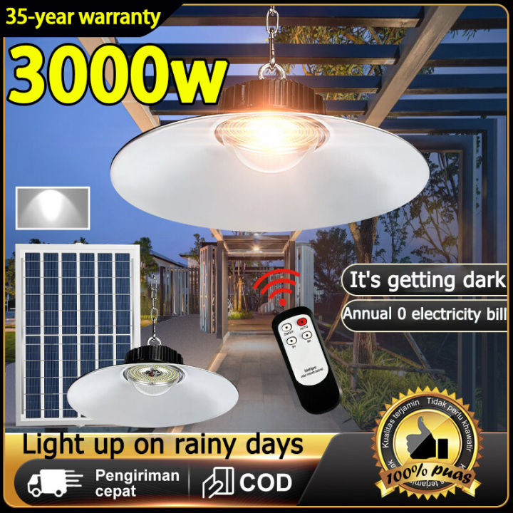 【buy 1 take 1】solar Pendant Lights with solar panel Ceiling light ...