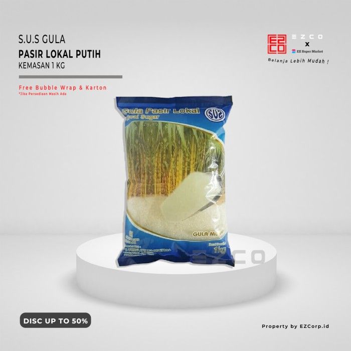 SUS GULA PASIR LOKAL PUTIH KEMASAN 1 KG | Lazada Indonesia