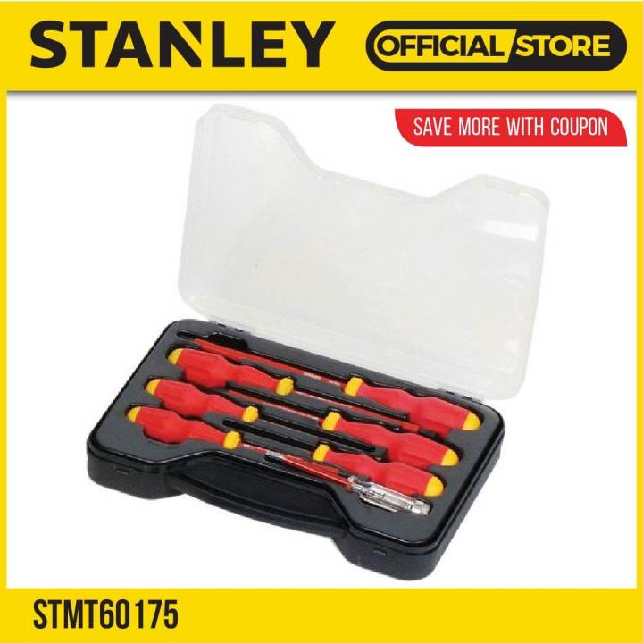 Stanley STMT60175 VDE Screwdriver Set with Bonus (6 PCS) (65-980) | Lazada