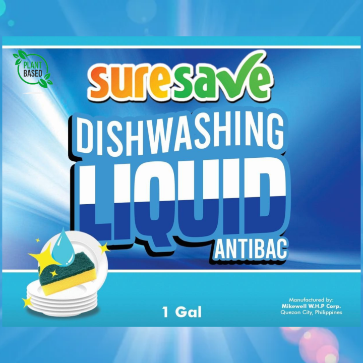 SURESAVE 99 ANTI-BACTERIAL 3.2L DISHWASHING LIQUID FOR KITCHEN UTENCIL ...