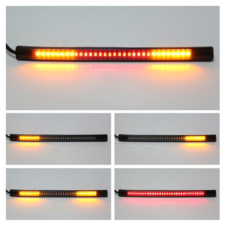 Pinph 48 LED motorcycle universal tail light strip with flexible tail ...
