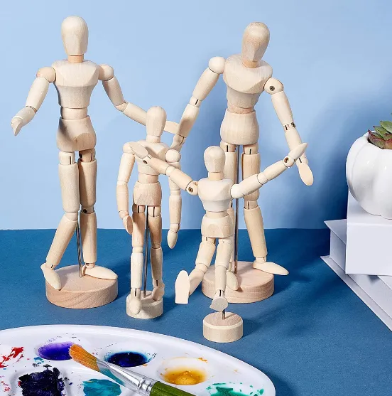 Posable Figure ZoTuoART 4.5''-16''The Multi Size Human Figure Wooden ...