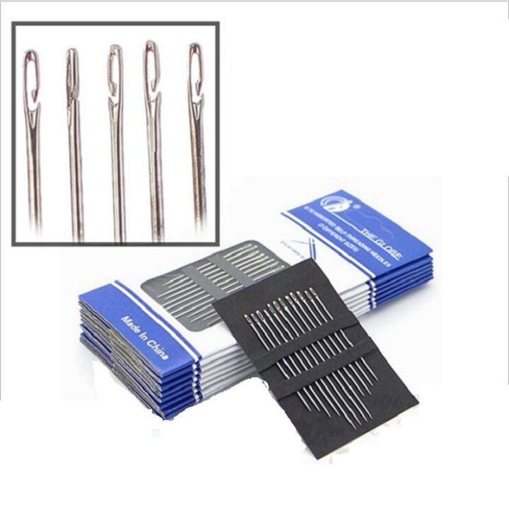【TaroBall】24pcs Self-Threading Sewing Needles - ASSORTED SIZES - EASY ...