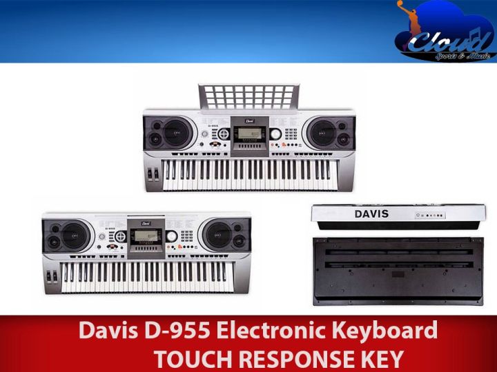 Davis D-955 61 Key with Touch Function Electronic Keyboard | Lazada PH