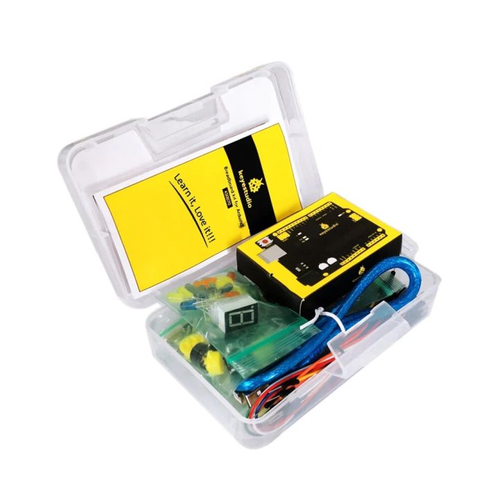 【Must-have】 Keyestudio Diy Electronics Basic Starter Kit Breadboard Kit Wires Resistors Buzzer ...