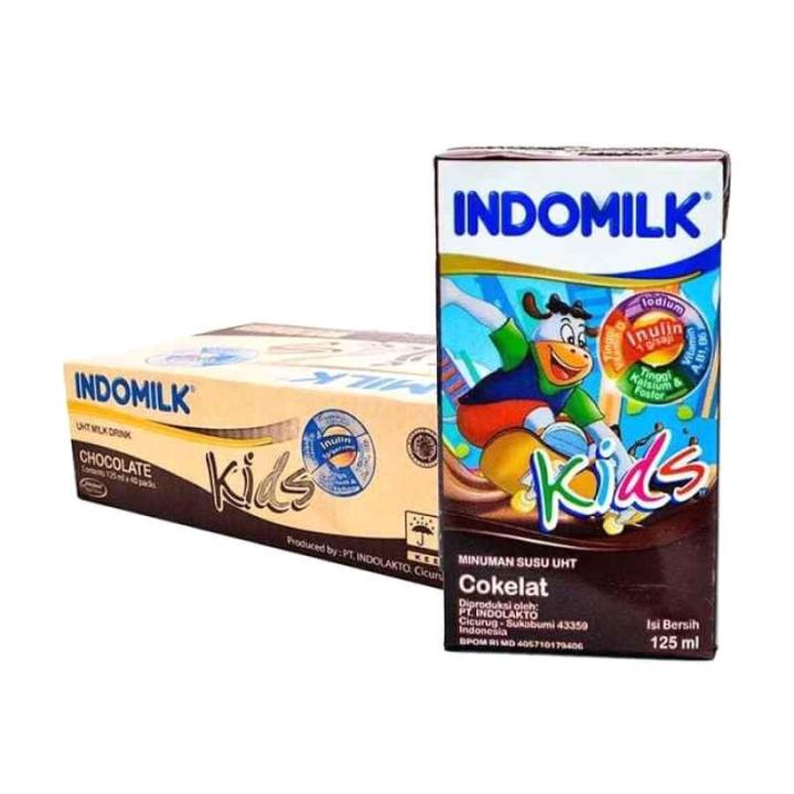 1 (satu dus) 40 pcs dan eceran Indomlik Kids Susu UHT 115 ml Rasa ...