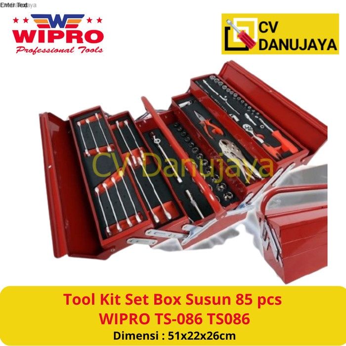 Tool Kit Set Box Susun 85 pcs WIPRO TS-086 TS086 | Lazada Indonesia