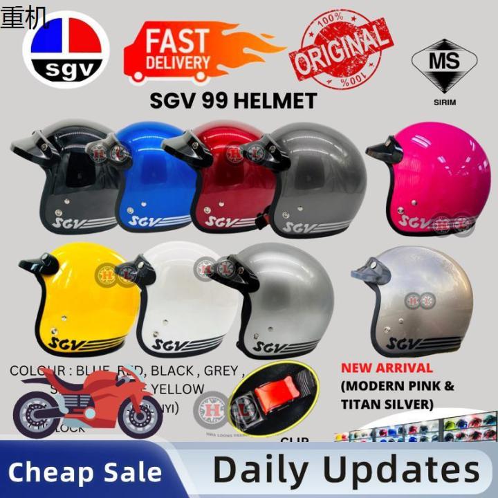 helmet SGV HELMET SGV99 Topi Keledar SGV (3 BUTTON)-TIDAK SESUAI UTK ...