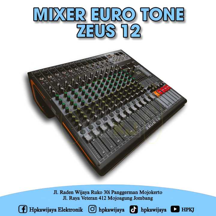 MIXER EUROTONE ZEUS 12 12Channel Mixer Euro Tone ZEUS-12 12CH | Lazada Indonesia