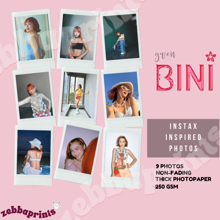 BINI INDIVIDUAL MEMBER INSTAX-INSPIRED RANDOM PHOTOS | Lazada PH