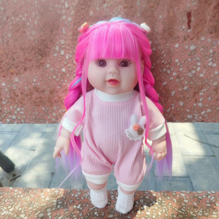 Búp bê 12in bé gái gắn tóc sẵn kèm đồ (ib shop chọn màu tóc) | Lazada.vn