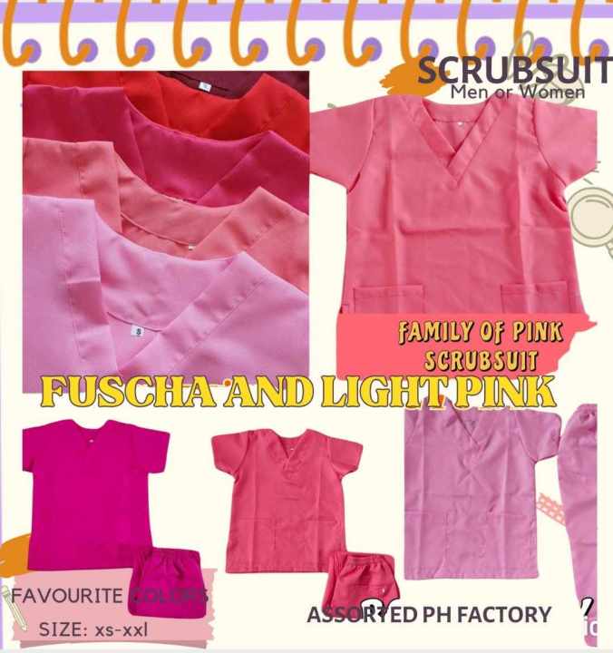 XS-3XL SCRUB SUIT UNIFORM FOR MEN OR WOMEN// FAMILY OF PINK | Lazada PH