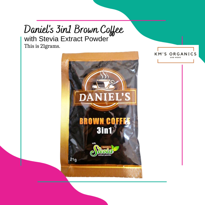 Daniel's 3in1 Brown Coffee with Stevia Extract Powder | Lazada PH
