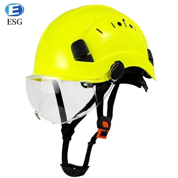SAFE BUILDER CR06 Construction Safety Helmet ABS Hard Hat Adjustable ...