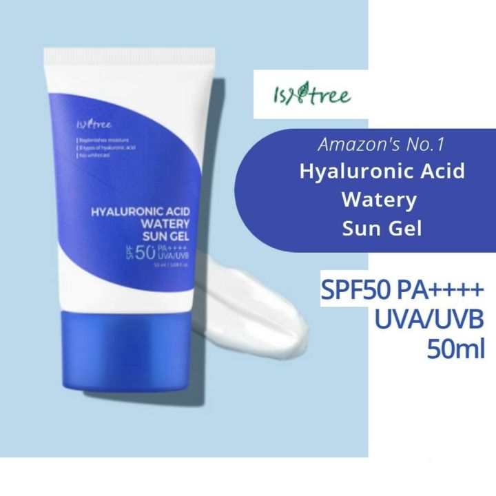 Isntree Hyaluronic Acid Watery Sun Gel Sunscreen SPF 50 PA+++ Sunblock ...