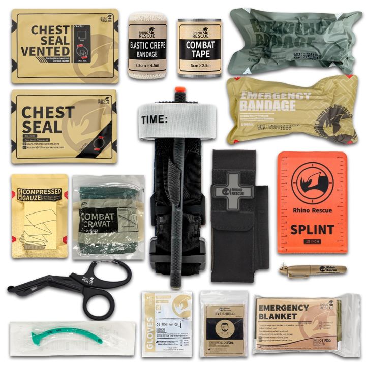 RHINO RESCUE Tactical Trauma Kit To Configure Survival Kit Outdoor ...