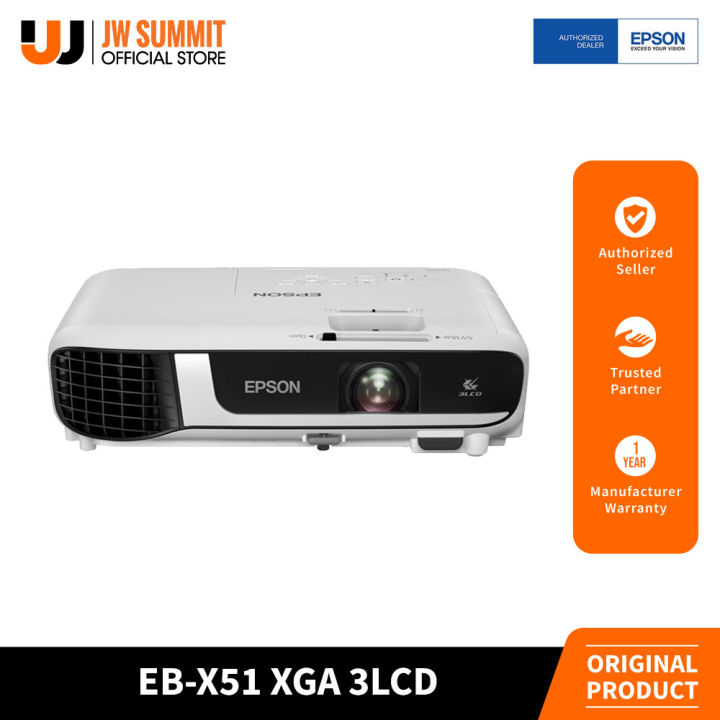 Epson EB-X51 XGA 3LCD 3800 Lumens Projector | Lazada PH