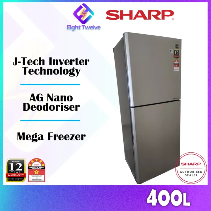 Sharp 5 Star Inverter 2 Door Refrigerator Peti Sejuk Refrigerator ...