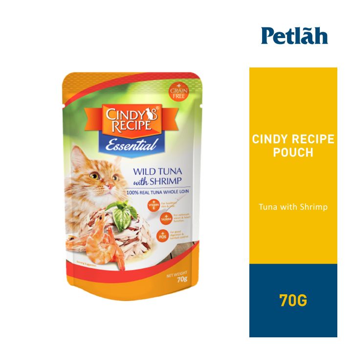 Cindy's Recipe Essential Pouch Cat Wet Food 70g | Lazada