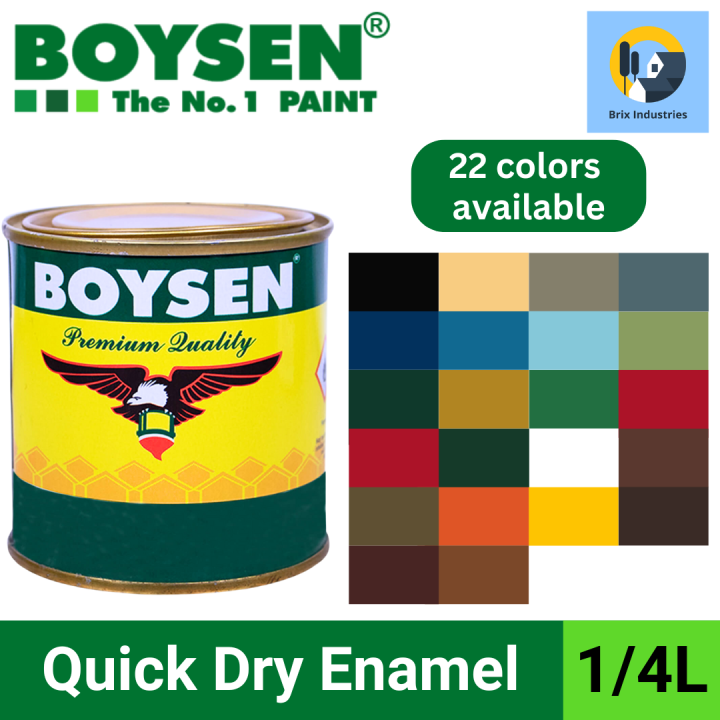 Boysen Quick Dry Enamel Paint 1/4 Liter Premium Quality Wood and Metal ...