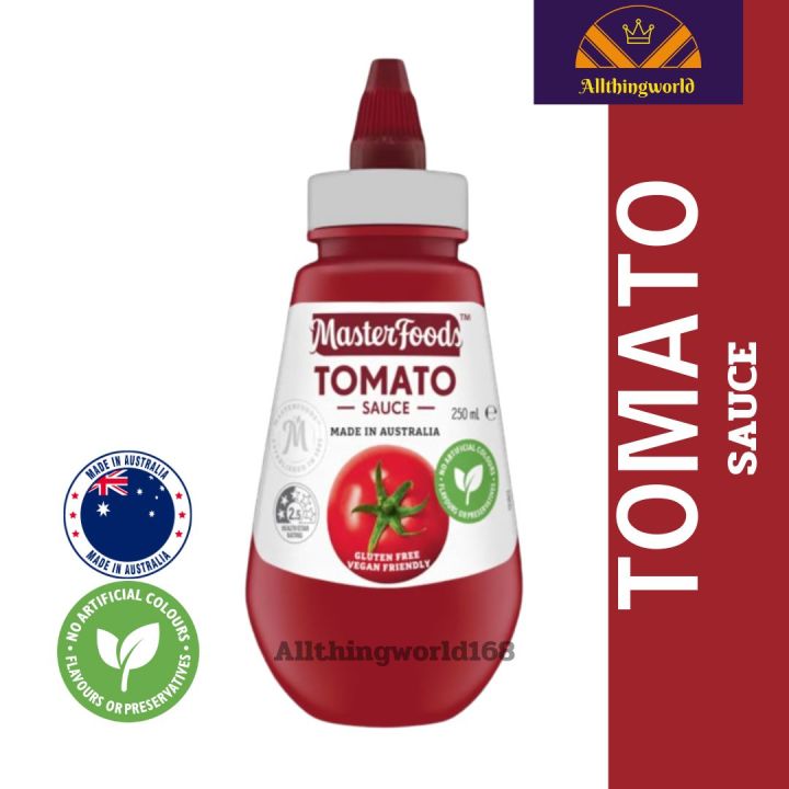 Masterfoods Tomato Sauce 250ml X 1 ซอสมะเขือเทศ 250 มิลลิตร | Lazada.co.th