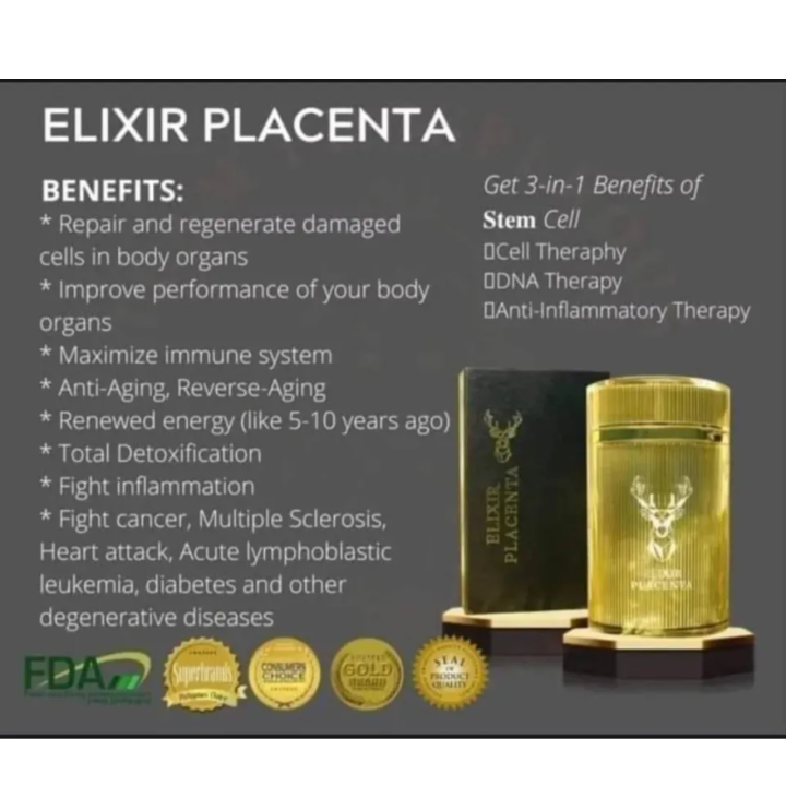 GFOXX ELIXIR PLACENTA Stem Cell Therapy Premium | Lazada PH