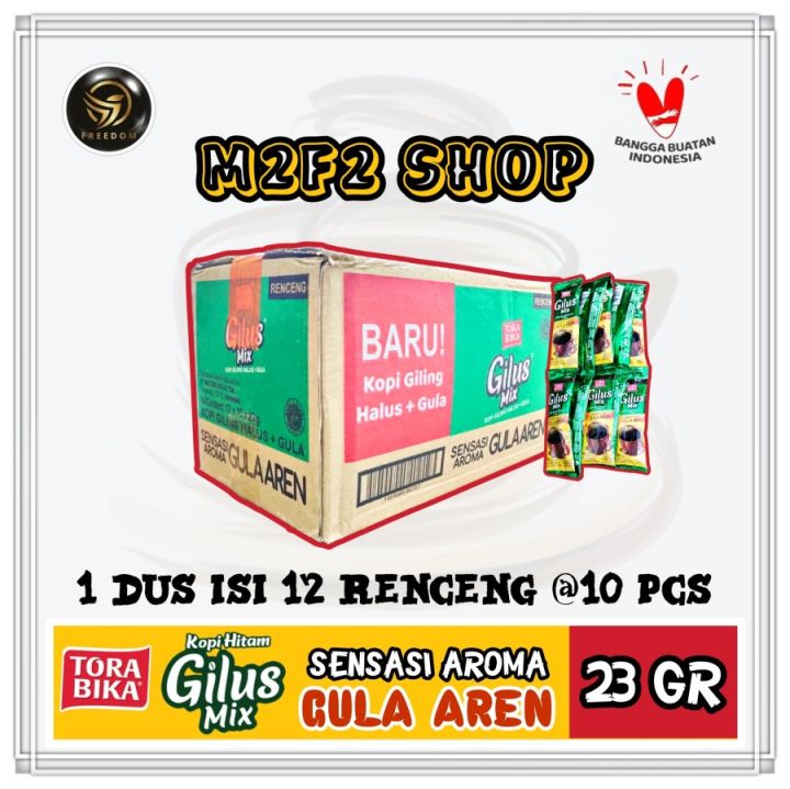 Torabika Gilus Mix Kopi Hitam Rasa Gula Aren Sachet - 23 gr (Kemasan ...