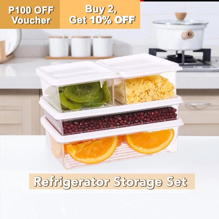 Onlinesavers Refrigerator Plastic Storage Box Set | Lazada PH