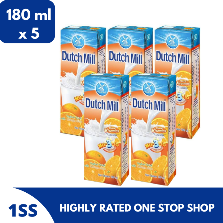 Dutch Mill UHT Orange Flavor, 180ml set of 5 | Lazada PH