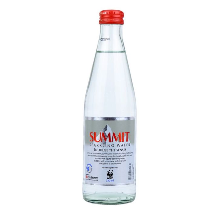 Summit Sparkling Water Glass Bottle - 330ml x 12 | Lazada PH