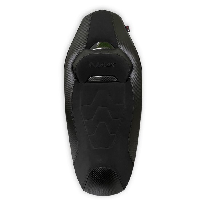 Motorcycle Nmax V1 V2 / Aerox V1 V2 / Honda Click Camel Back Seat Suede and Leather BLACK CARBON ...