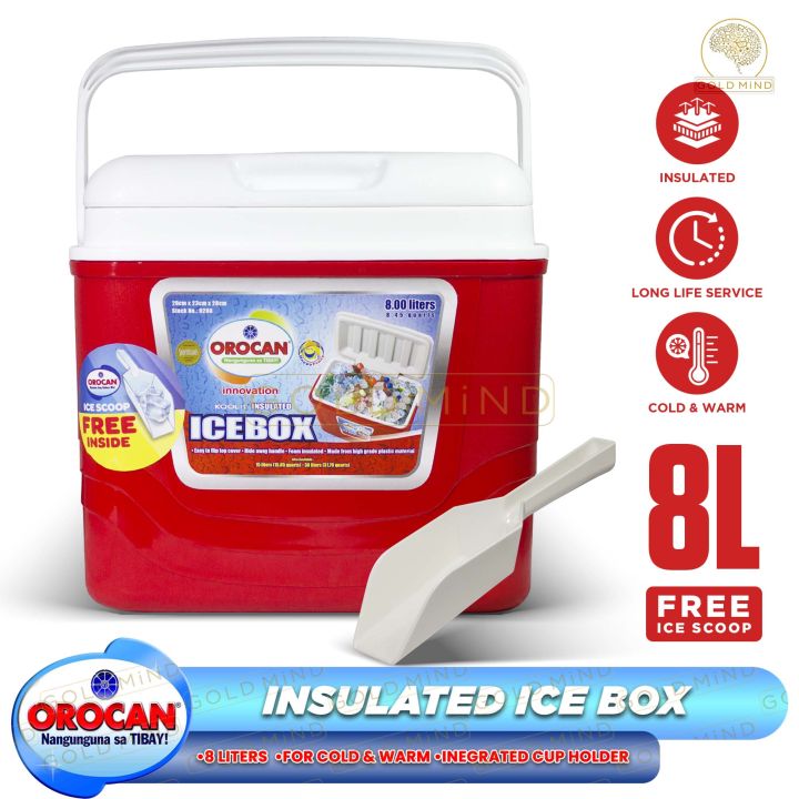 Orocan Ice Box 8L Insulated Icebox Ice Chest - Gold Mind Everyday Low ...