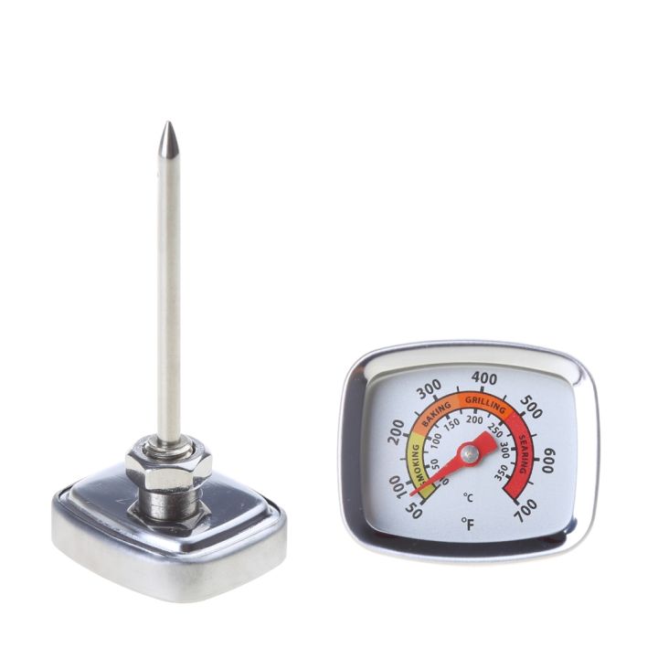 BBQ Charcoal Grill Smoker Temperature Gauges Pit Barbecue Thermometer ...