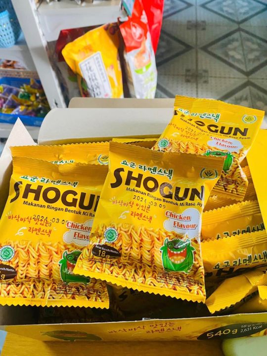 Snack Mì Shogun Ăn Liền Vị Gà Nướng Hộp 540g (30 Gói x 18g/gói) | Lazada.vn