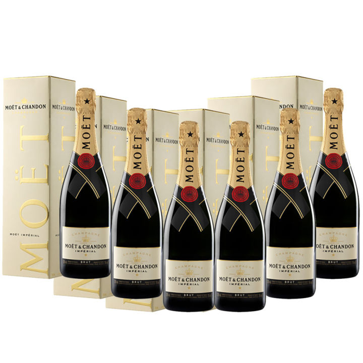 (Bundle of 6 Bottles) Moet Chandon Brut Imperial with Original Box ...