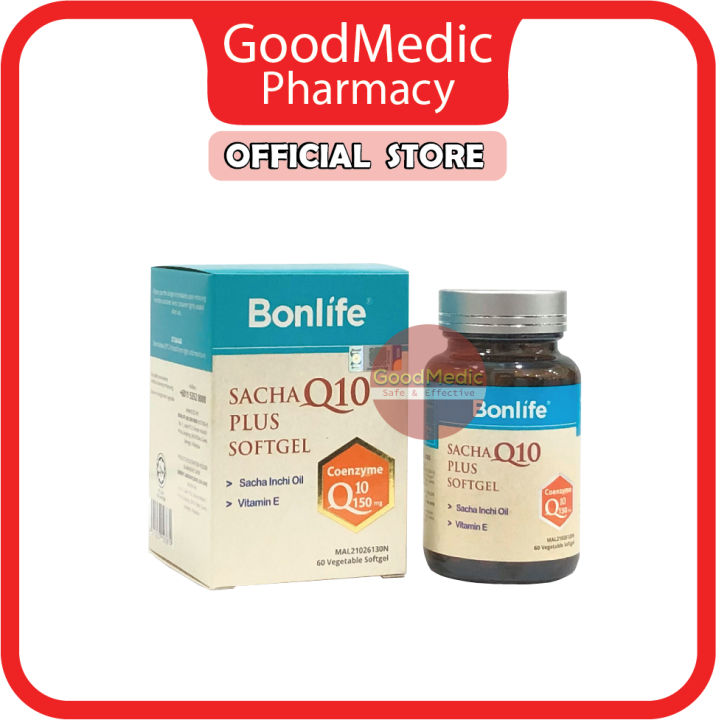 Bonlife Sacha Inchi Q10 Plus Softgel 60s Q10 150mg, Sacha Inchi Oil and ...