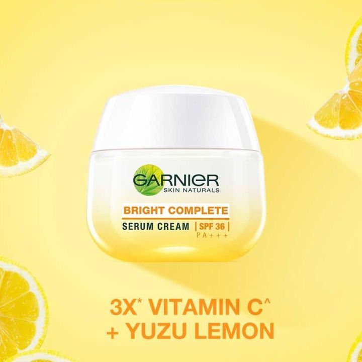 Garnier Light Complete Vit C Serum Cream SPF 36 ( 50ml ) | Lazada