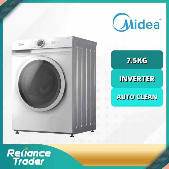 MIDEA 7.5KG INVERTER FRONT LOAD WASHING MACHINE MF100W75 | Lazada PH