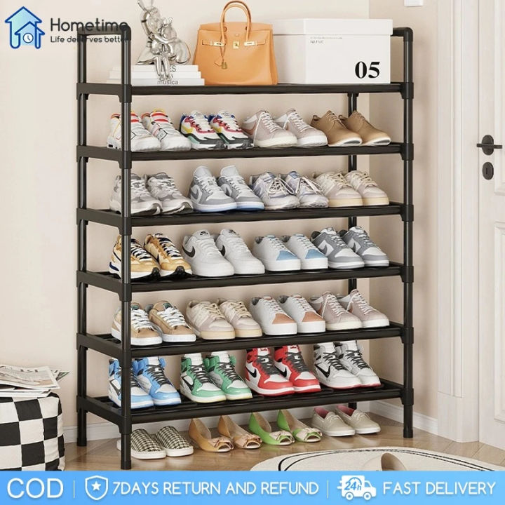 4/5/6/7/8-Layer Shoe Rack Organizer Home Storage Rack Stockable Shoes ...
