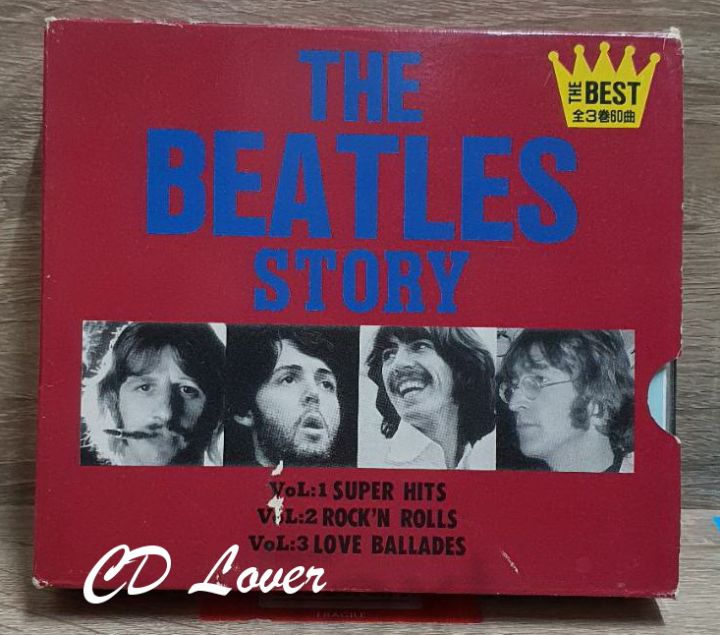 CD BOXSET The Beatles Story 3CD ***made in japan ปกแผ่นสวยทุกชุด แผ่นไม่เคยใช้งาน มีโอบิ น่าสะสม ...