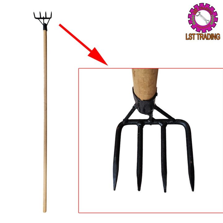 [READY STOCKS] RAKE 4 TEETH SET / CAKAR BESI MATA 4 SET / PENYAKAR BESI ...