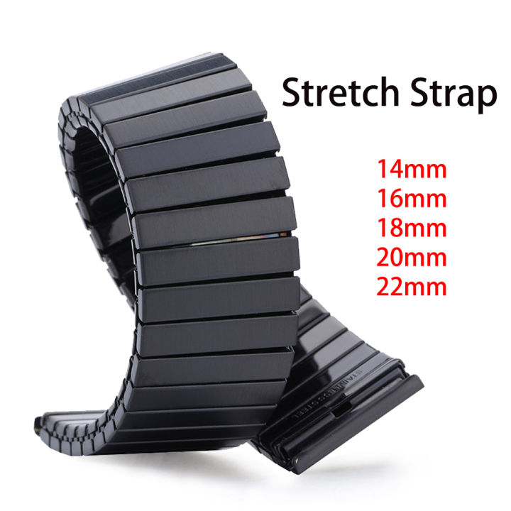 Elastic Watch Band 14mm 16mm 18mm 20mm 22mm Stretch Stainless Steel ...
