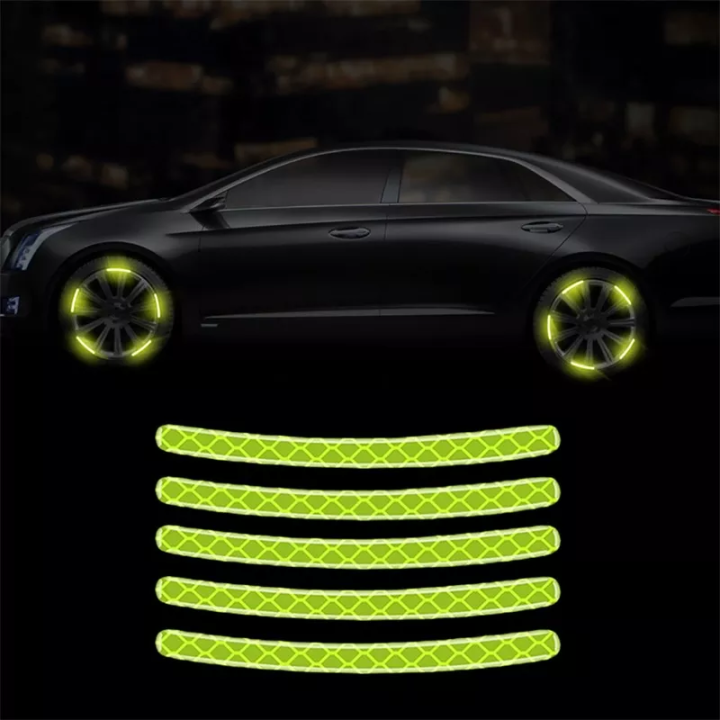 BVS 20Pcs of Car Wheel Reflective Stickers Reflective Strips Night ...
