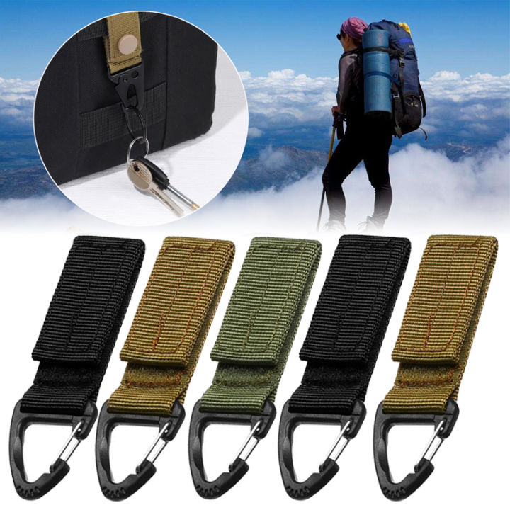 2pcs Tactical Hanging Buckle Nylon Webbing Belt Triangle Buckle Outdoor ...