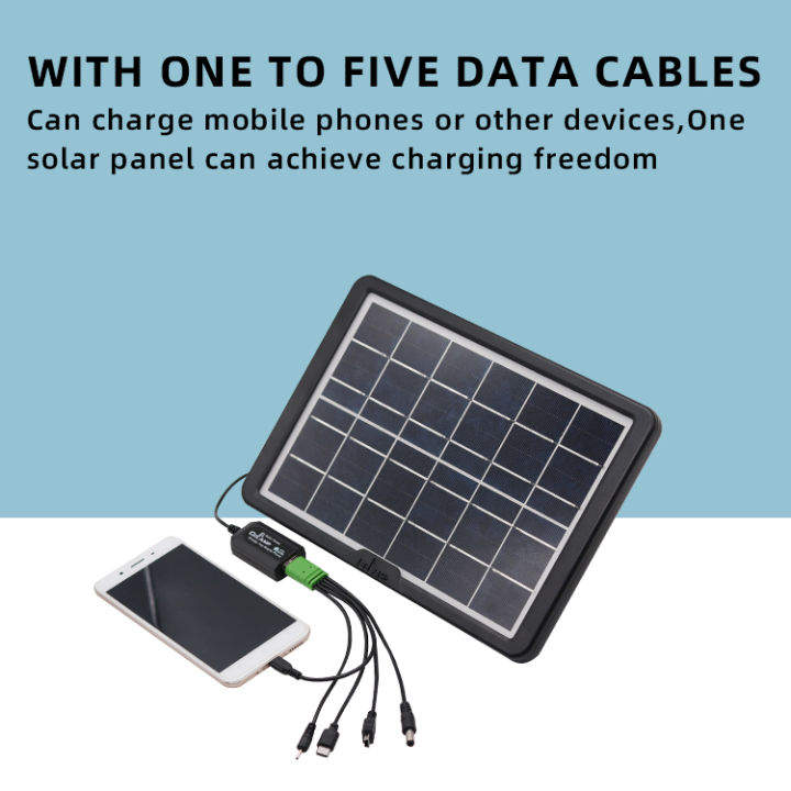 6V 3.8W / 8W / 15W solar power panel USB multi-function interface fast ...