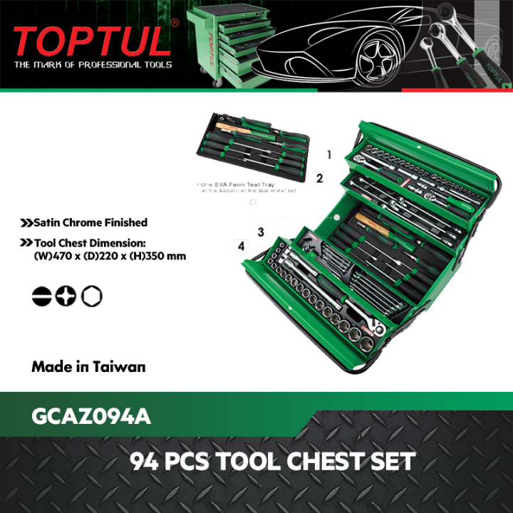 Toptul 94pcs Tool Chest Set | Lazada PH