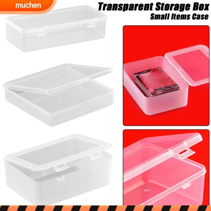 MUCHENG 3 Sizes Sundries Organizer Square Packing Boxes Transparent ...