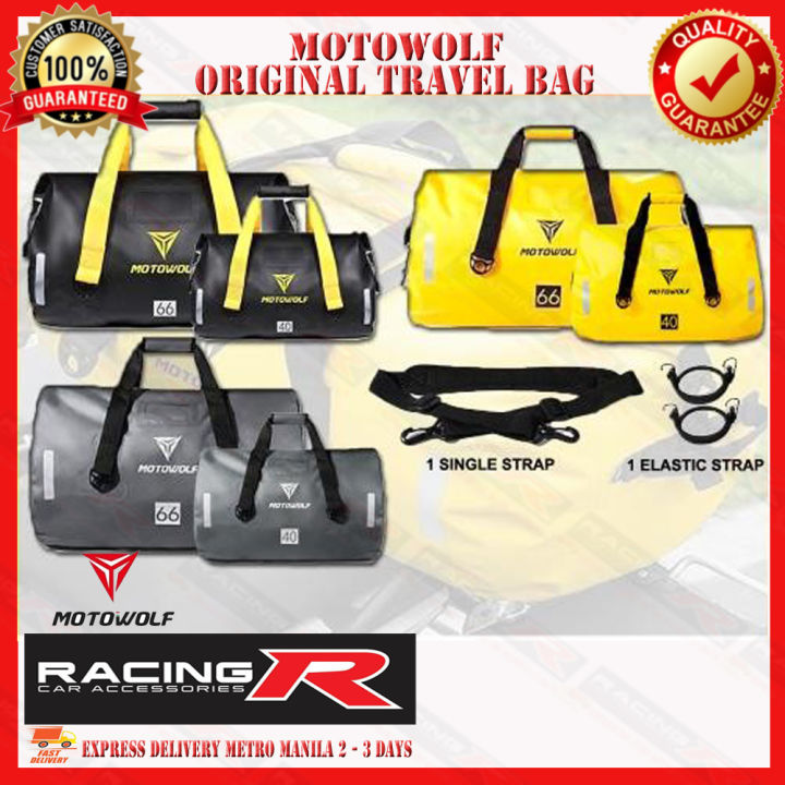 Original Motowolf Travel Bag / Luggage bag / Tail Bag 40L and 66L Black ...