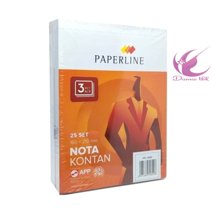 Buku Nota Kontan Besar 3 Ply NCR Merk Paperline Isi 10 buku | Lazada ...