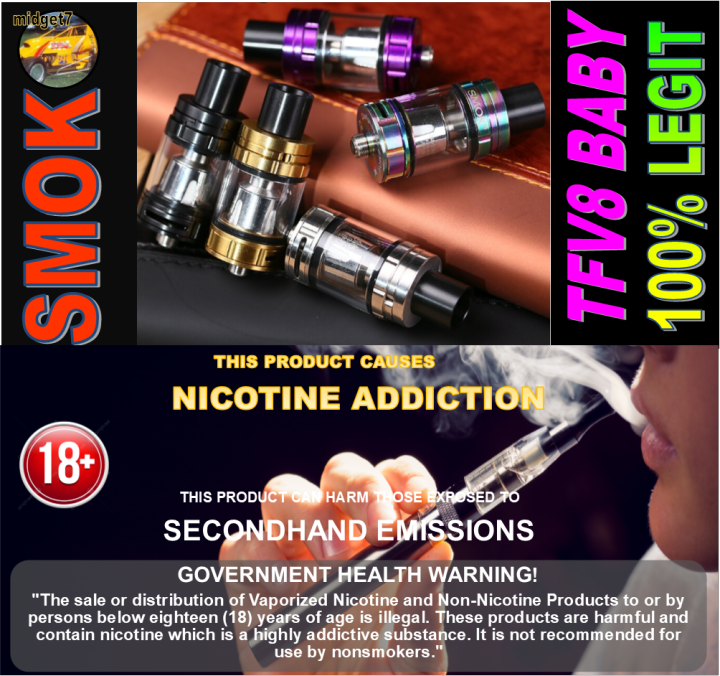 SMOK TFV8 BABY ATOMIZER KIT | Lazada PH